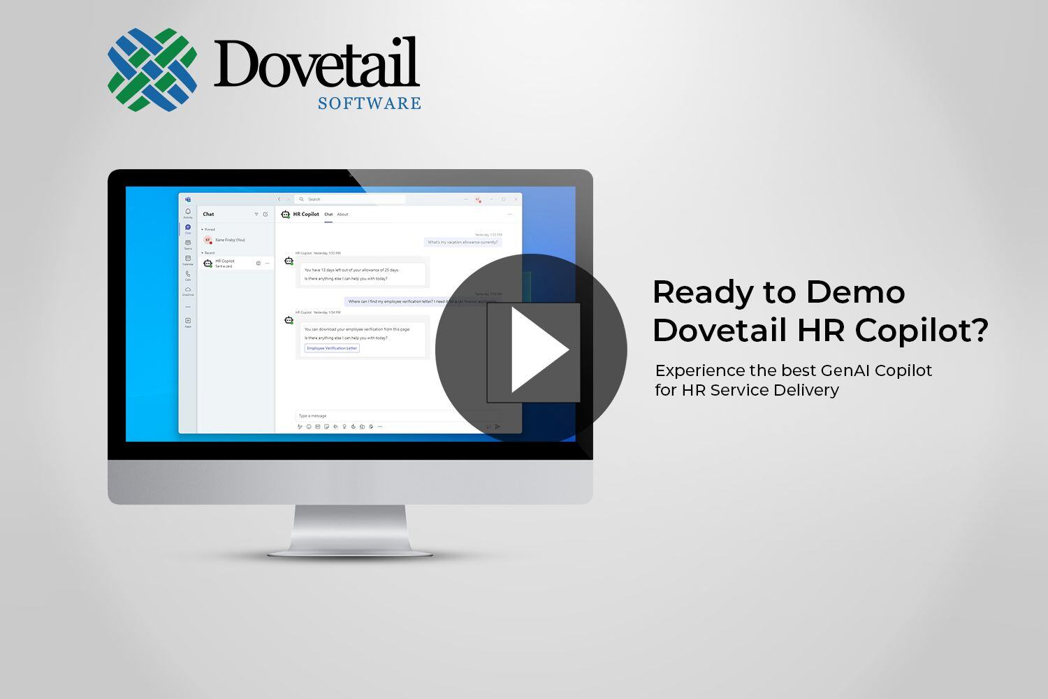 Introducing Dovetail HR Copilot With GenAI for HR Service Delivery